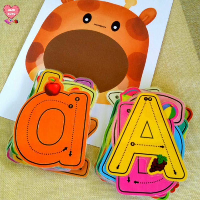 Jual Mainan alat edukasi belajar huruf ABC anak TK baca tulis alphabet ...