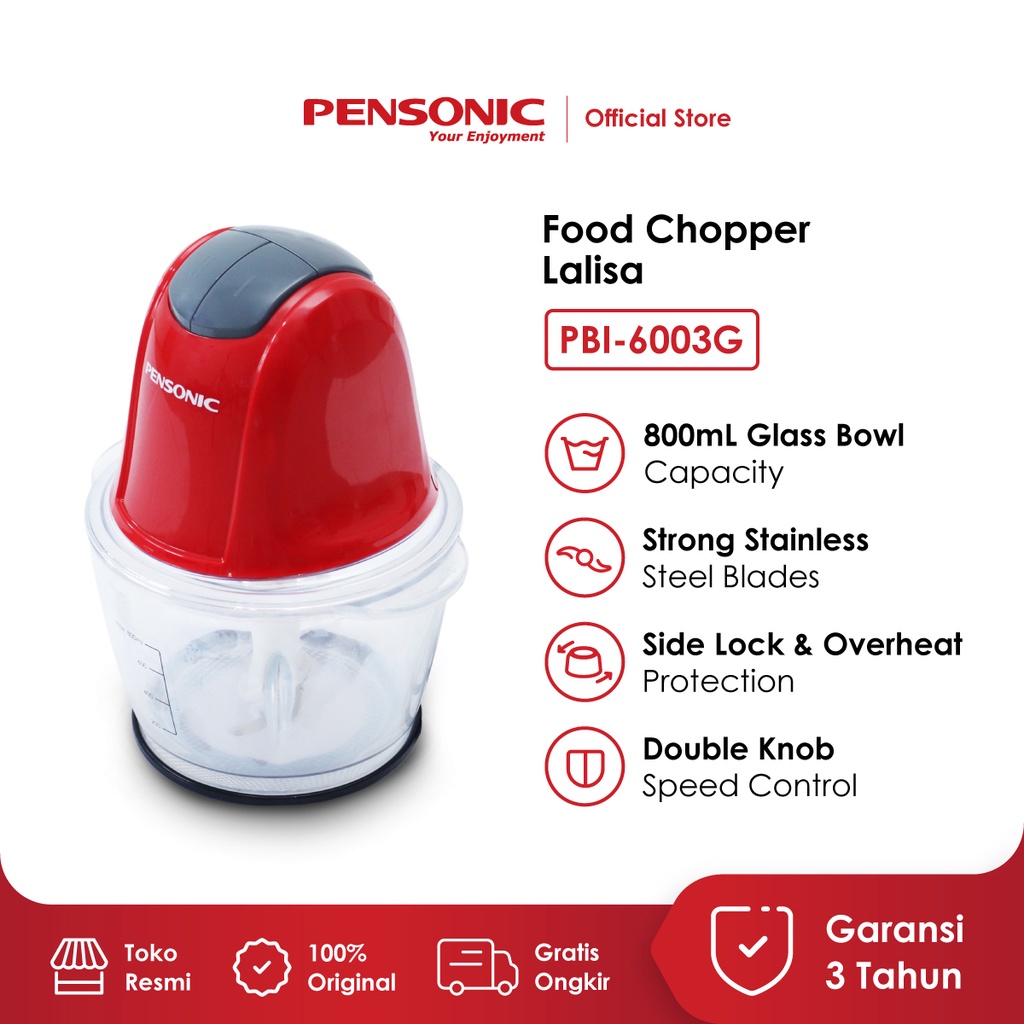 Jual PENSONIC Food Chopper Processor Lalisa Blender Daging, Buah, dan ...