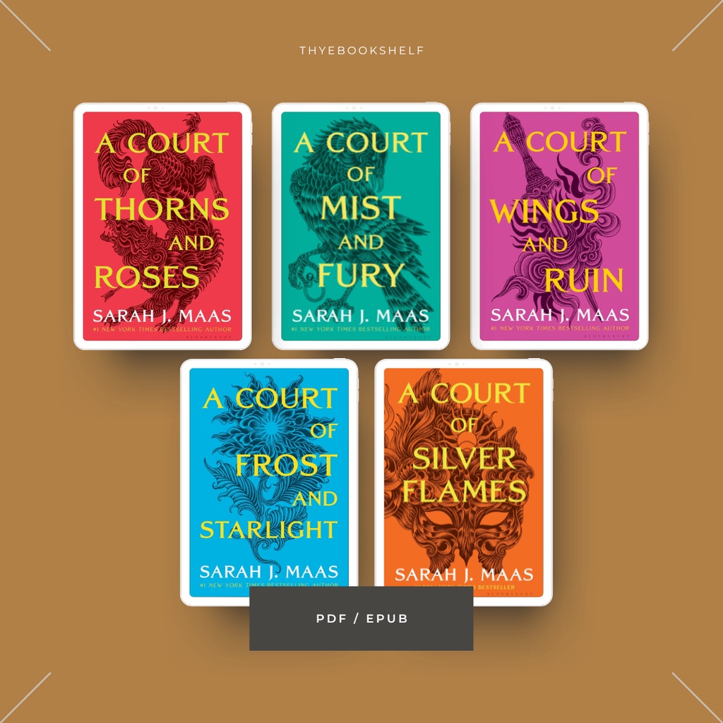 Jual ACOTAR Series A Court of Thorns and Roses, Mist and Fury, Wings and Ruin, Frost and ...