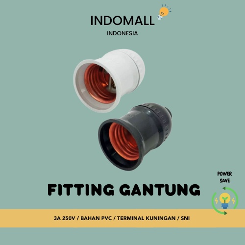 Jual FITTING GANTUNG / FITING LAMPU GANTUNG / FITTING MURAH / FITTING HITAM / PUTIH / FITTING ...