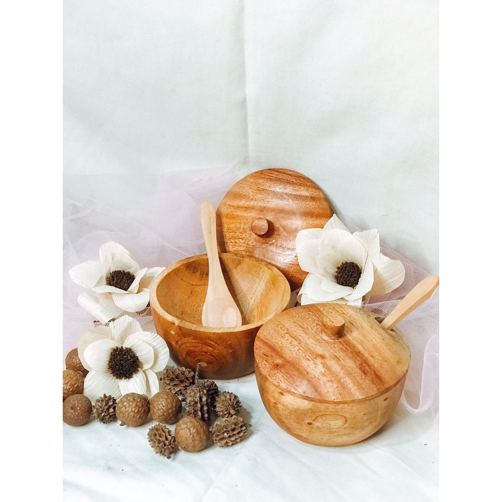 Jual WADAH TEMPAT BUMBU GULA GARAM KAYU / WADAH SET TUTUP DAN SENDOK ... Jual WADAH TEMPAT BUMBU GULA GARAM KAYU / WADAH SET TUTUP DAN SENDOK ...