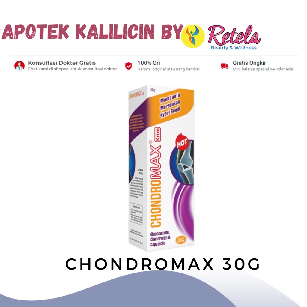 Jual Chondromax Krim Hot 1 Tube 30 Gram (N) | Shopee Indonesia