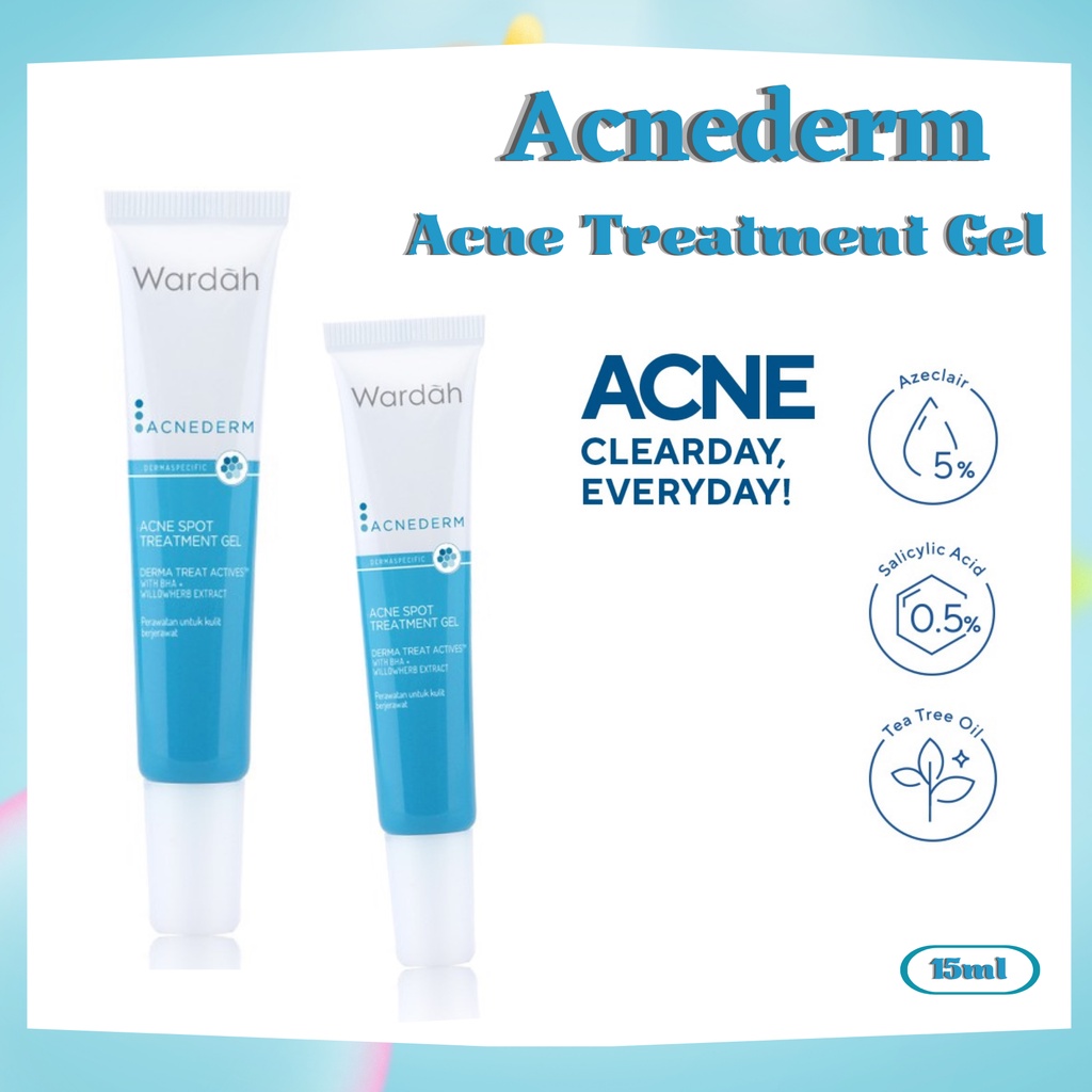 Jual Wardah Acnederm Acne Spot Treatment Gel 15ml | Obat Totol Jerawat ...