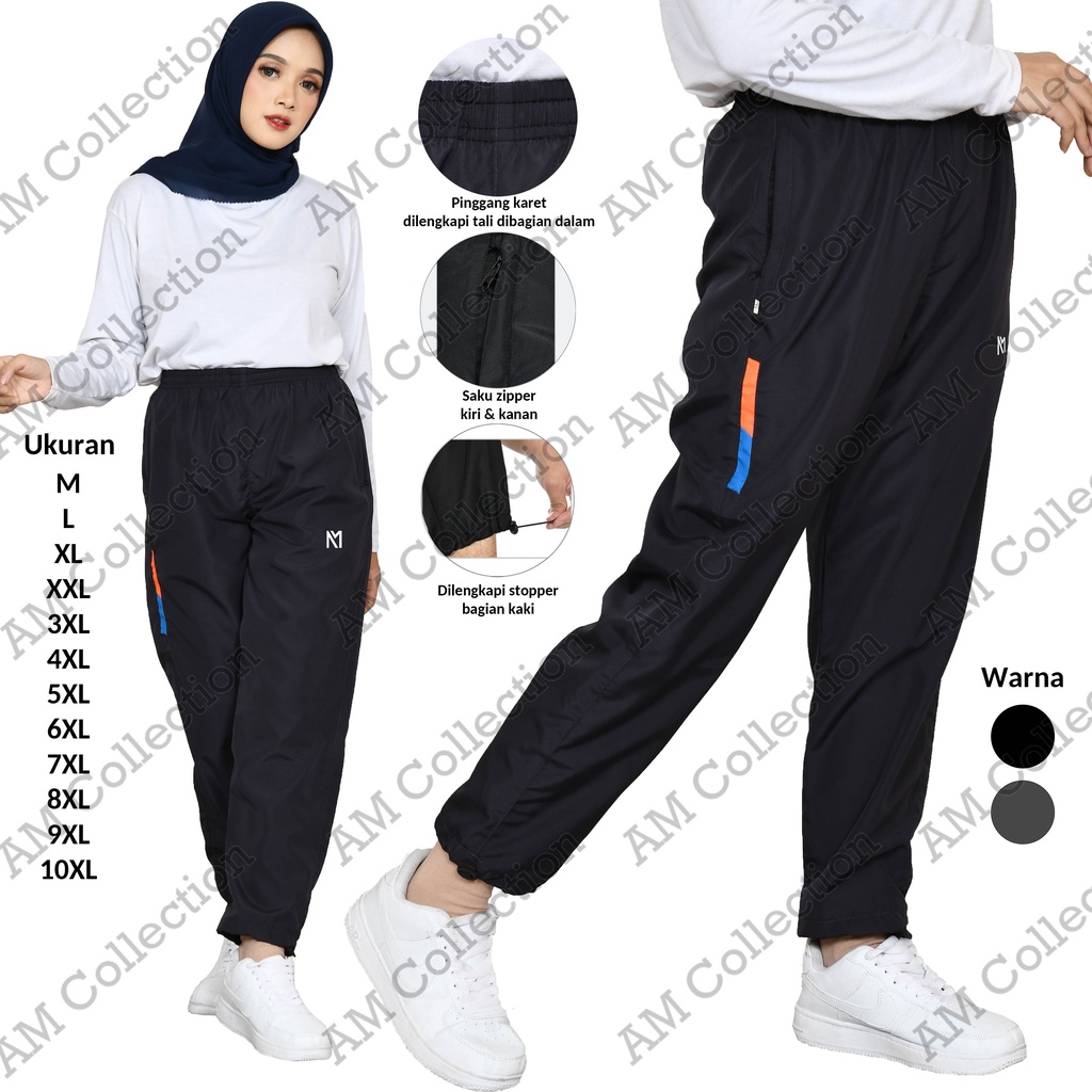 Jual Celana Training Running Parasut Wanita Premium / Celana Joger Olah ...