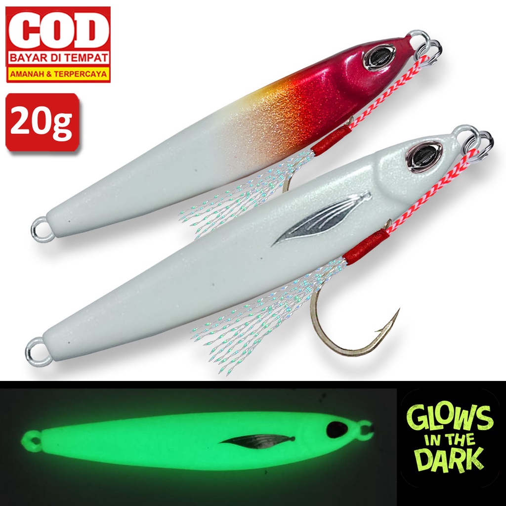 Jual Metal Jig GOmame 20g CNC Cat Glow in The Dark | Shopee Indonesia