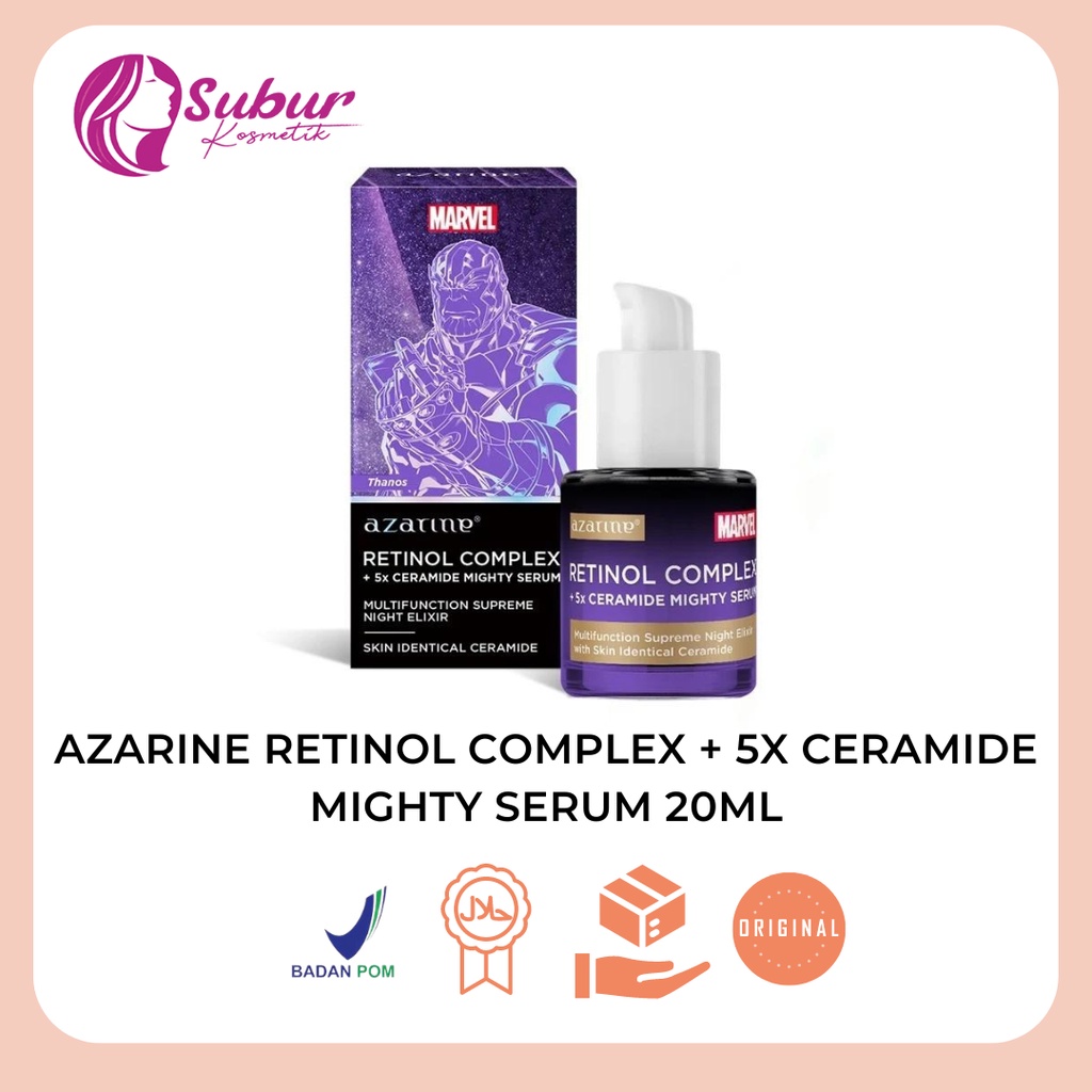 Jual Azarine Retinol Complex + 5X Ceramide Mighty Serum 20ml | Shopee ...