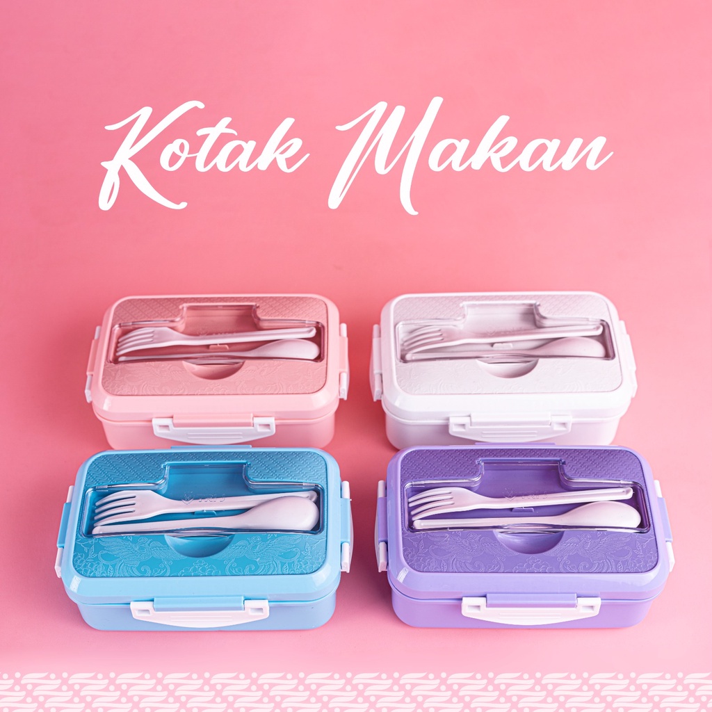 Jual Lunch Box Kotak Bekal Sekat Kotak Bekal Box 3 Grids Tempat Makan ...