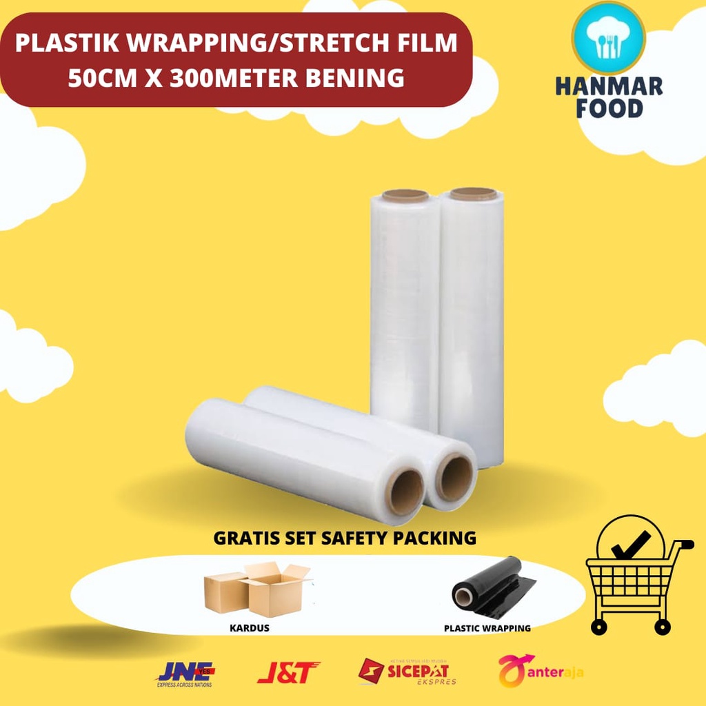 Jual Plastik Wrapping 50 Cm X 300 M Bening | Shopee Indonesia