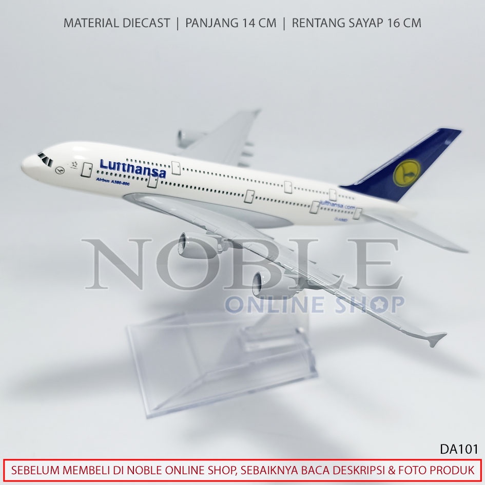 Jual DIECAST PESAWAT LUFTHANSA AIRBUS A380-800 AIRPLANE REPLIKA ...