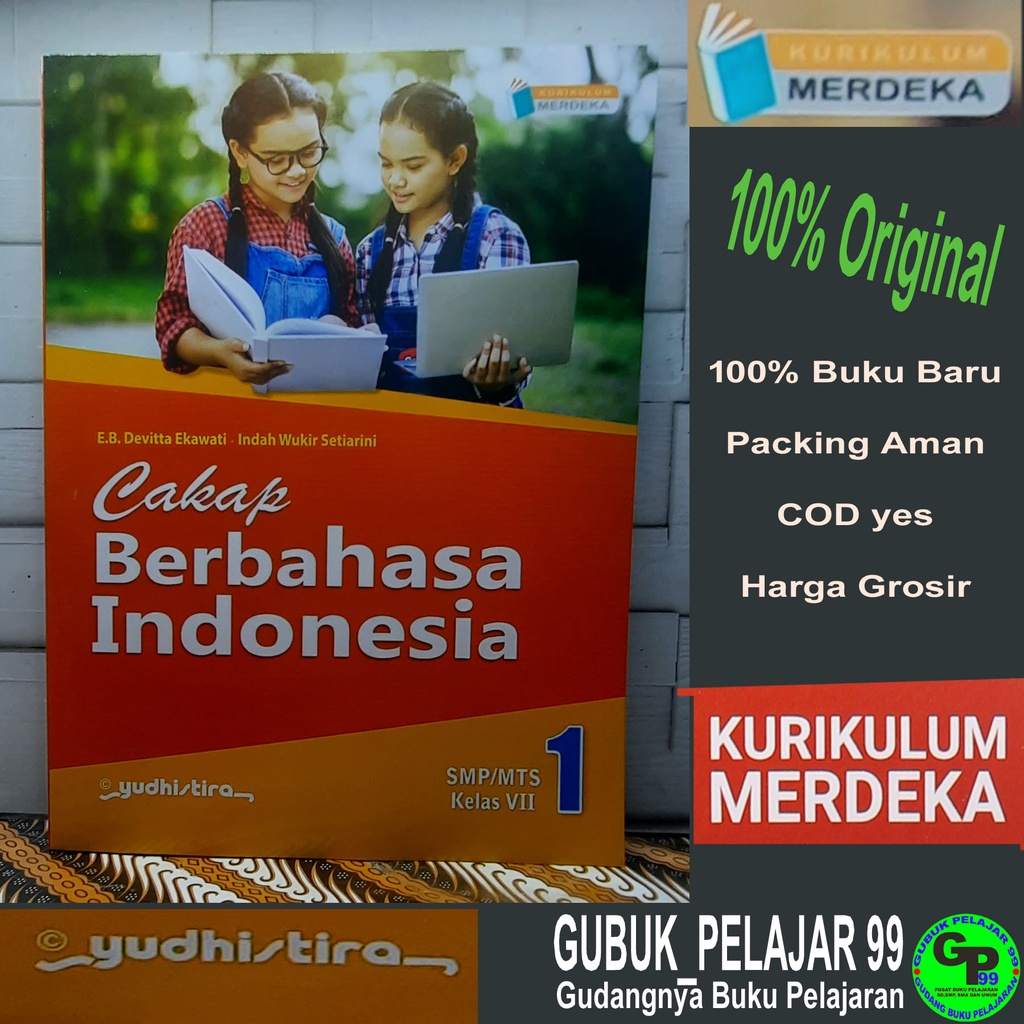 Jual Buku Siswa Cakap BERBAHASA INDONESIA 1 Kelas 7/ VII Untuk SMP/MTs KURIKULUM MERDEKA ...