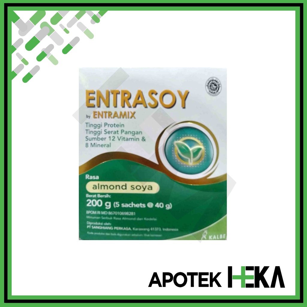 Jual Entrasoy 200 g Almond Soya - Susu Nutrisi Dewasa Tinggi Protein ...