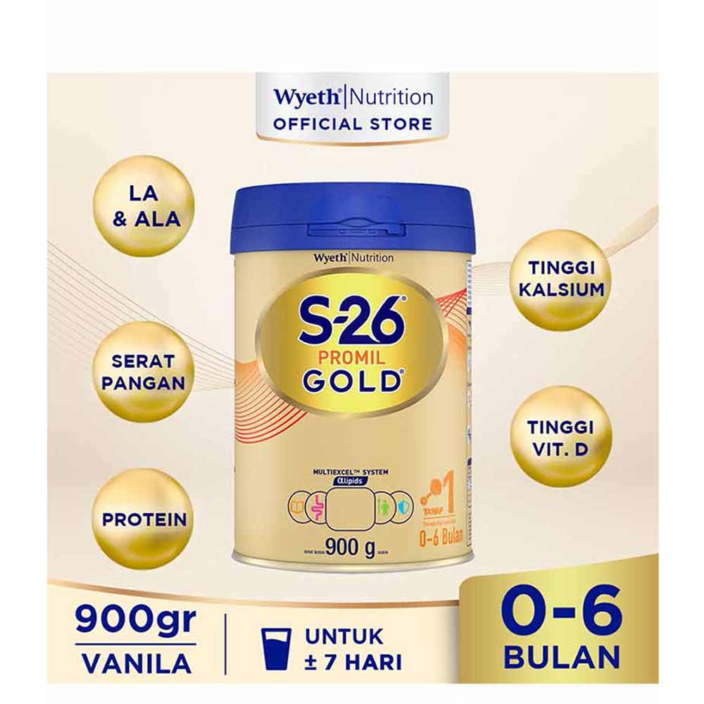 Jual S26 Promil Gold Tahap 1 (0-6 Bulan) 900gr | Shopee Indonesia