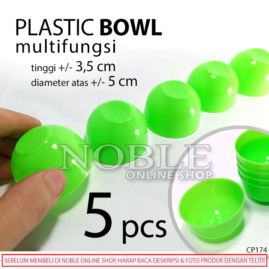 Jual [5PCS] Plastic Bowl Medium Gelas Kocokan Multifungsi Bidak Dadu Pelengkap Permainan Board ...