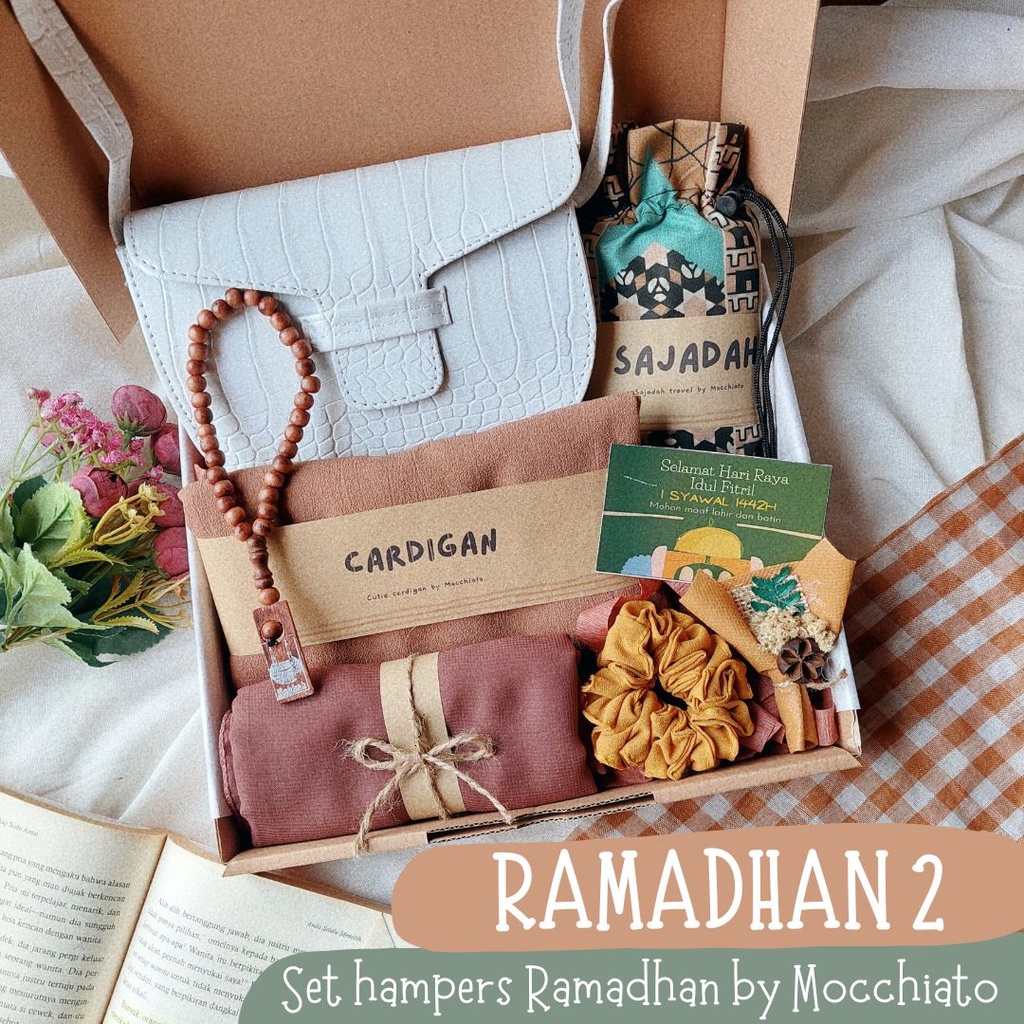 Jual Hampers Ramadan Lebaran Set Cardigan Tas Hijab | Giftbox Ulang ...