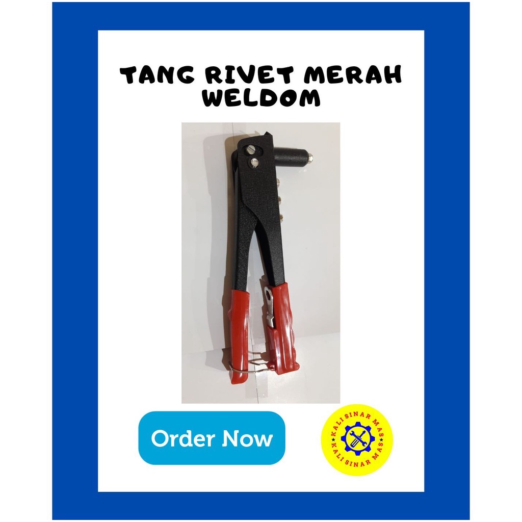 Jual TANG RIVET MERAH MEREK WELDOM | Shopee Indonesia