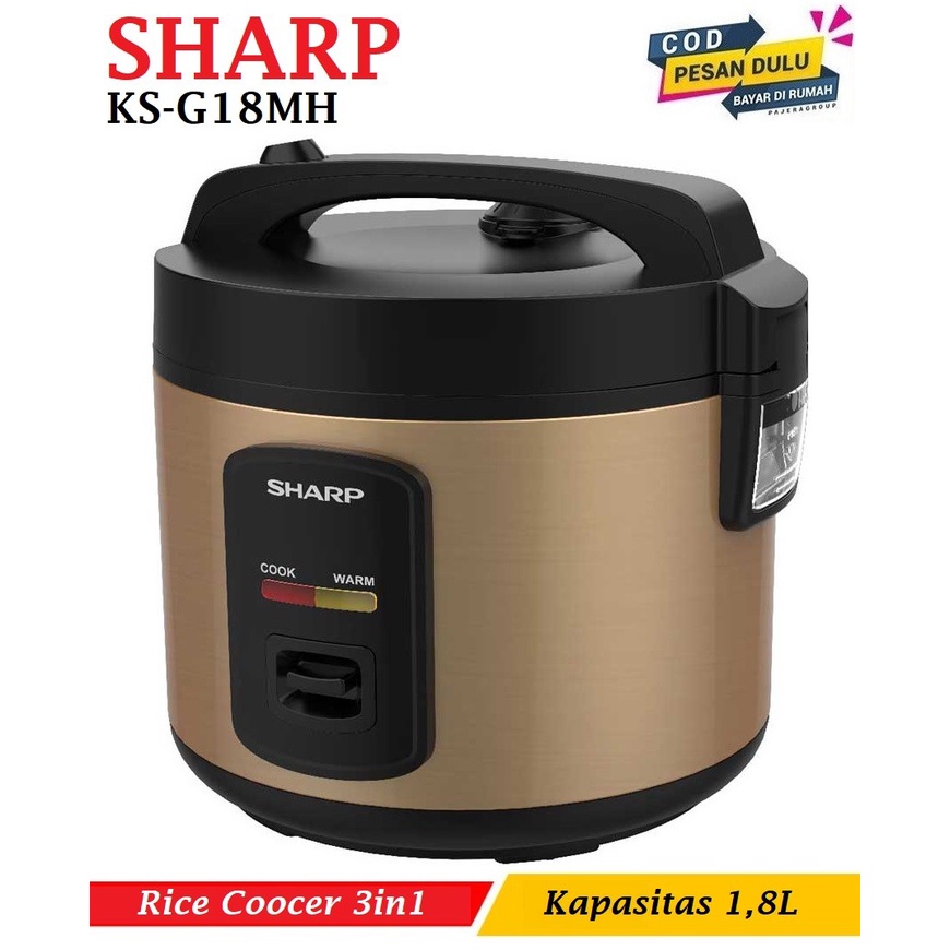 Jual Magicom SHARP KS-G18MH BZ Rice Coocer 1,8 L 3in1 Original Bergaransi Resmi | Shopee Indonesia