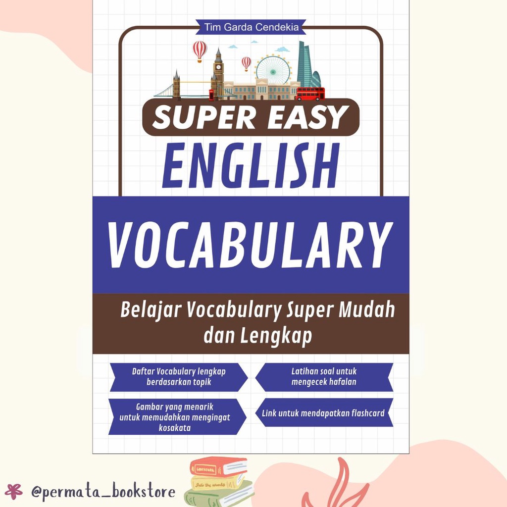 Jual Buku Inggris : Super Easy English Vocabulary | Shopee Indonesia