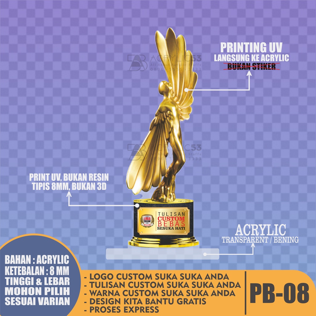Jual PIALA, PIALA CUSTOM, PIALA MURAH, PIALA ACRYLIC, PIALA AKRILIK ...