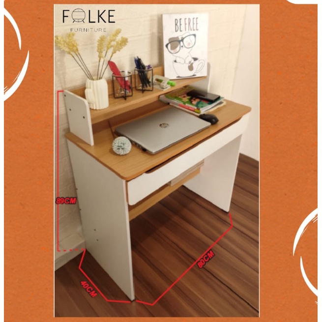 Jual MEJA BELAJAR FOLKE SERI ALBA // UNTUK ANAK DEWASA KERJA MINIMALIS ...