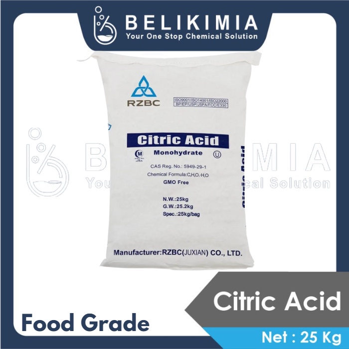 Jual CITRIC 25 KG / Asam Sitrat / Asam Sitrun / Citrun Food Grade ...