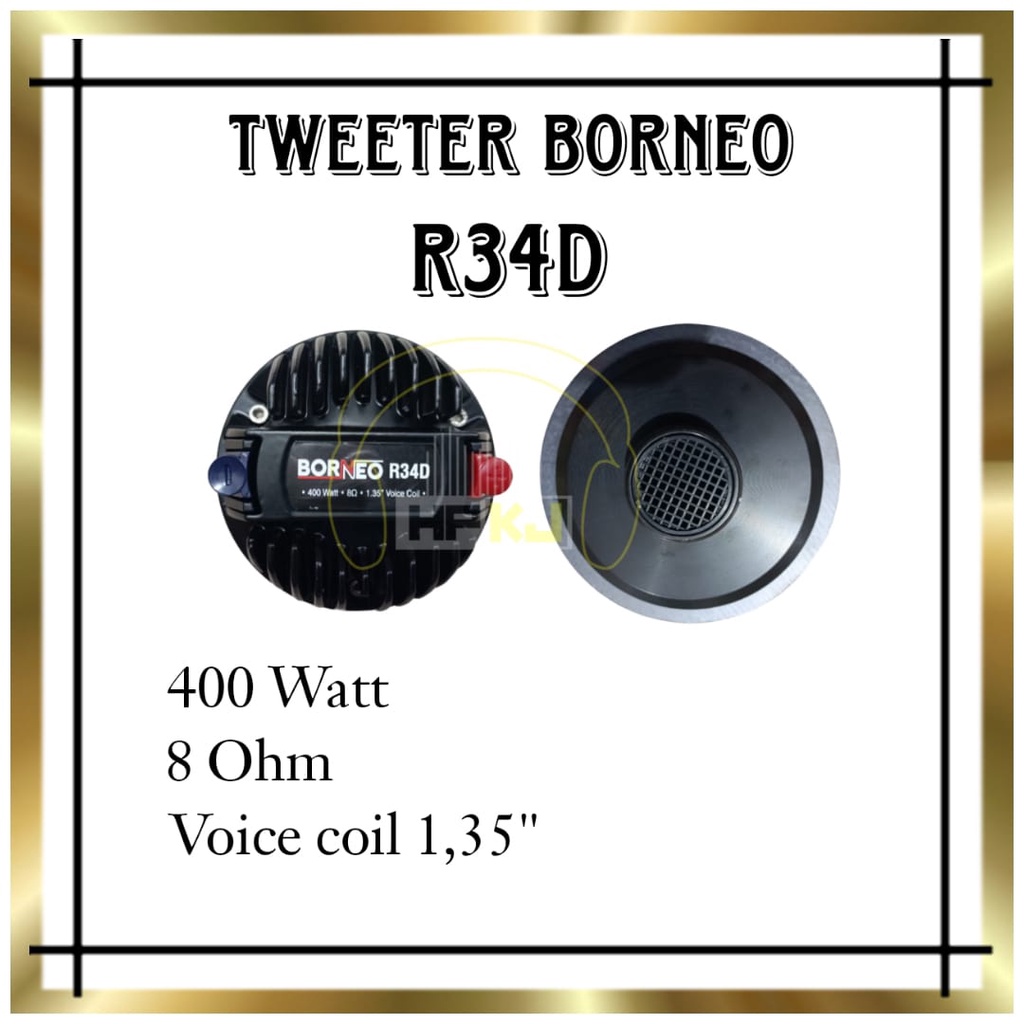 Jual DRIVER TWEETER BORNEO R34D TWEETER BORNEO R-34D | Shopee Indonesia