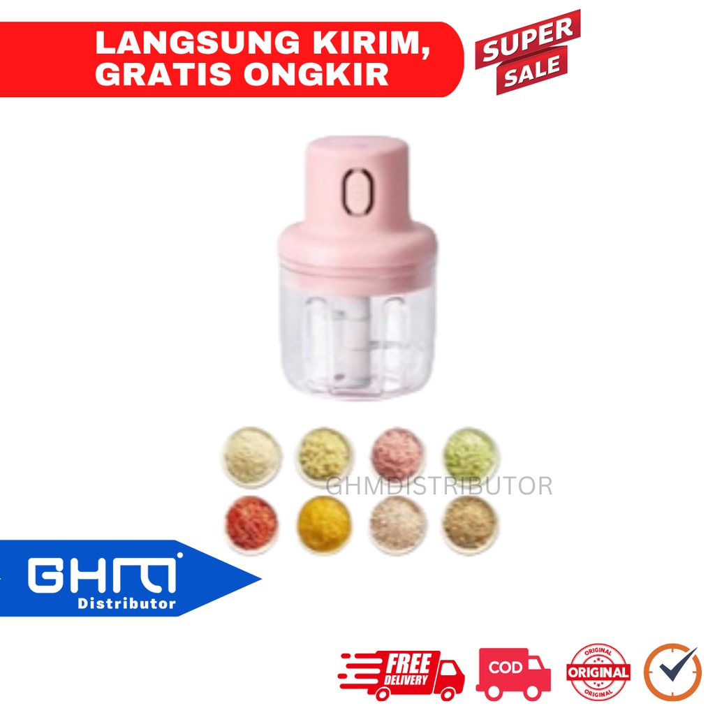 Jual [GHM-356] blender chopper mini blender mini portable elektrik 250 ...