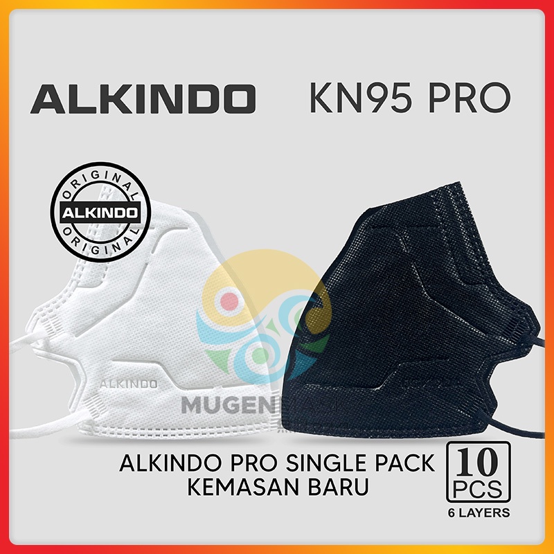 Jual Masker Alkindo KN95 Pro 6 ply Single Pack isi 10 6ply Masker Sekali Pakai | Shopee Indonesia