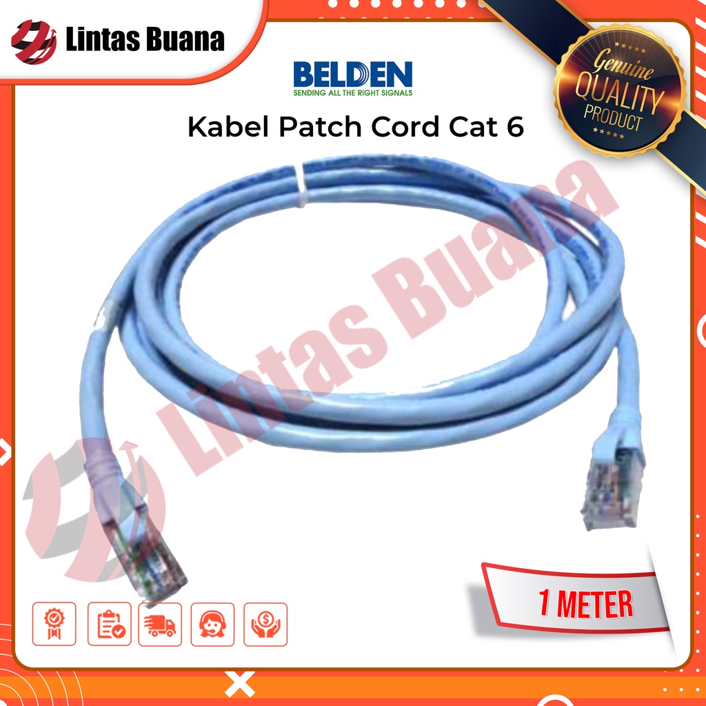 Jual Kabel Belden Patch Cord Cat6 1 meter | Shopee Indonesia