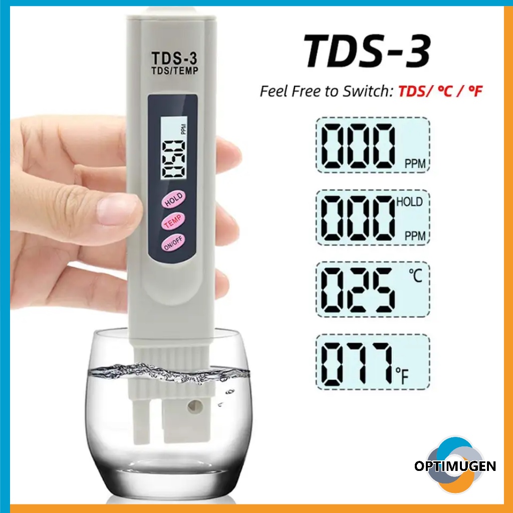 Jual Alat Ukur Hidroponik TDS 3 Temp Meter TDS Meter Ppm Temp | Shopee ...