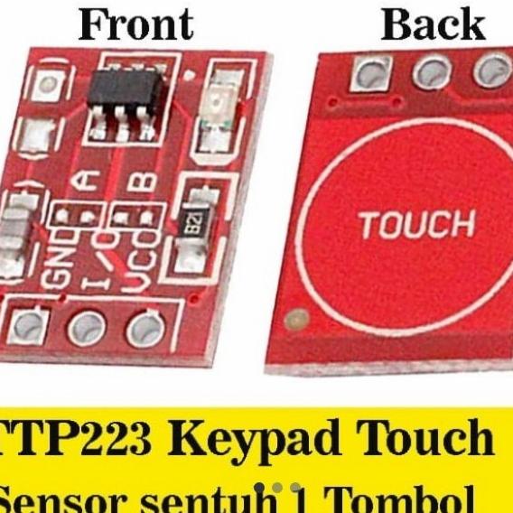 Jual Touch Sensor Capacitive TTP223B sentuh modul Digital Switch Arduino pcmelektrob9090 Buru ...
