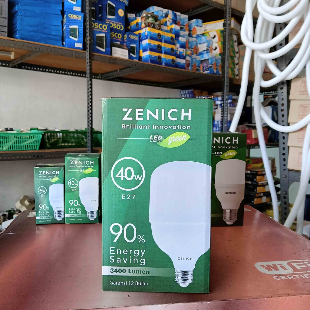Jual LAMPU LED ZENICH 40 WATT LAMPU LED T BULB GARANSI 1 TAHUN | Shopee ...
