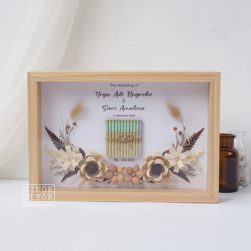 Jual Bingkai Mahar Pernikahan / Frame Mahar Nikah / Mahar Rustic | Shopee Indonesia