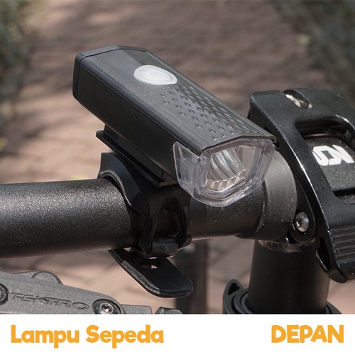 Jual Lampu Depan Sepeda 3 Mode Lampu Sepeda Led Rechargeable Front ...