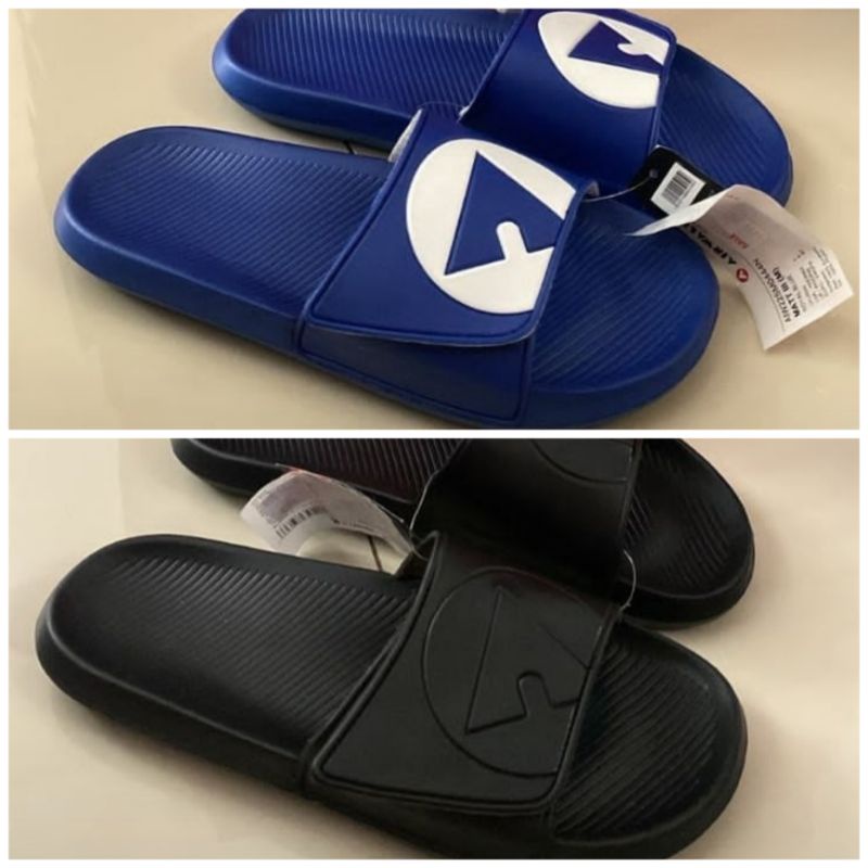 Jual Sandal Slide Airwalk Black dan Navy | Shopee Indonesia
