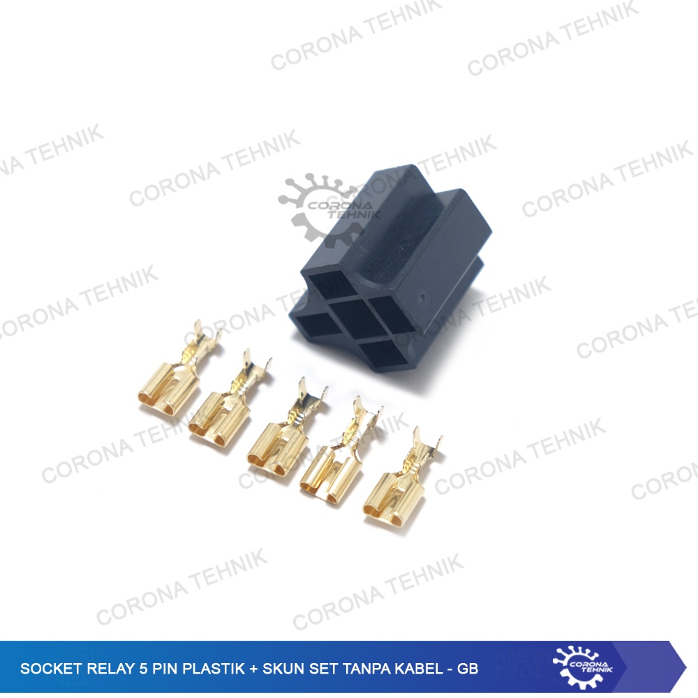 Jual Plastik + Skun Set Tanpa Kabel - GB Socket Relay 5 Pin | Shopee ...