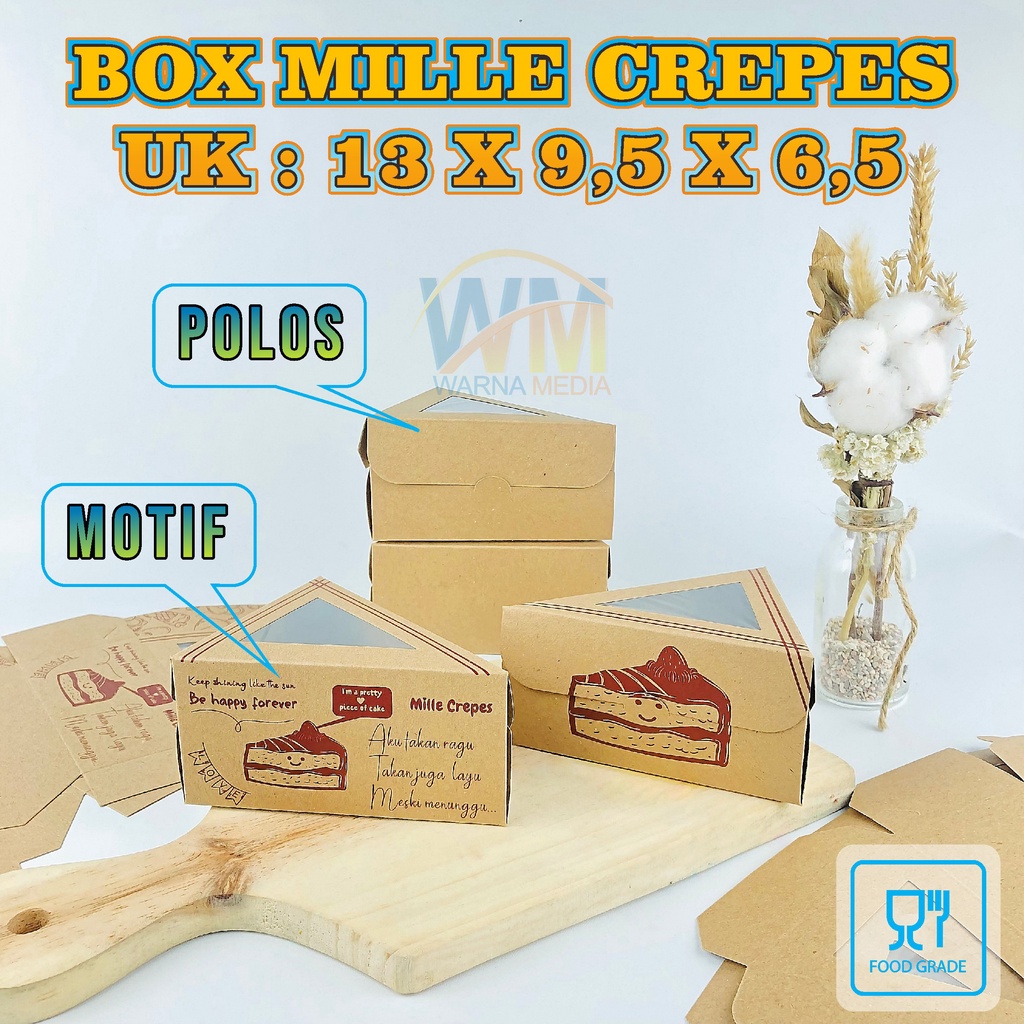 Jual Mika Mille Crepes Slice / Mika Segitiga Kue Slice / Kemasan Slice ...