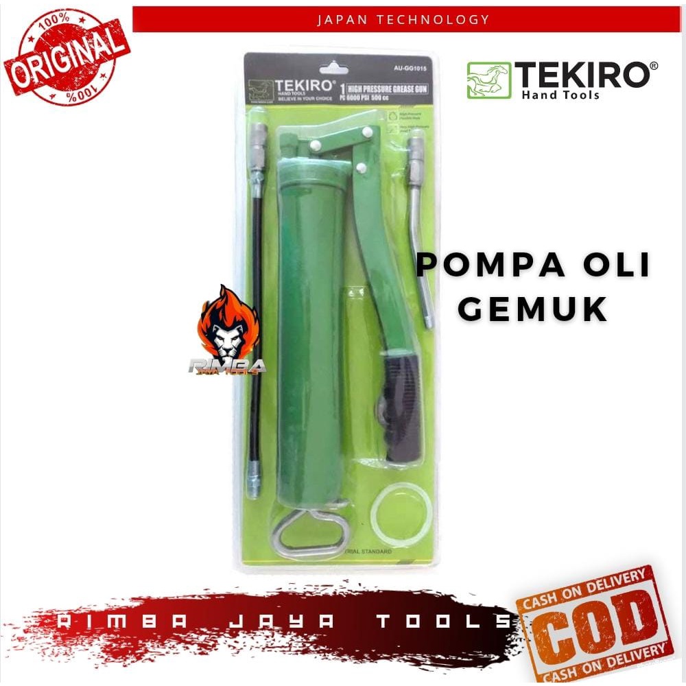 Jual POMPA GEMUK Tekiro Hand grease Gun 500cc / Pompa Gemuk Manual ...