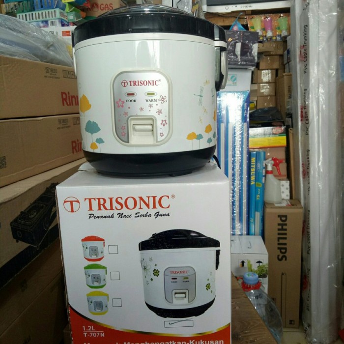 Jual Rice Cooker Mini Magic Com Trisonic 1,2 L ORIGINAL | Shopee Indonesia
