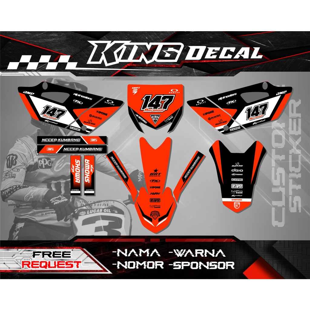 Jual DECAL YZ 85 NEW BEBEK STIKER YZ STIKER GTX DECAL RBT STIKER RBT ...