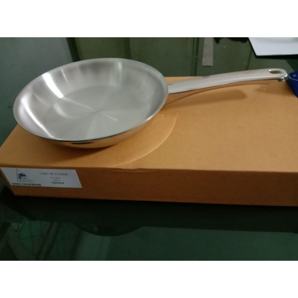 Jual BIMA CDC FRYING PAN CHEFS DU CUISINE 20 CM BIMA EXPORT SERIES STAINLESS SUS 304 3 PLY ...