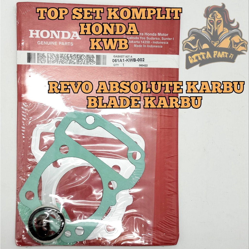Jual PACKING TOP SET LENGKAP HONDA AHM KWB KUALITAS ASLI ORIGINAL HONDA AHM REVO ABS ABSOLUTE ...