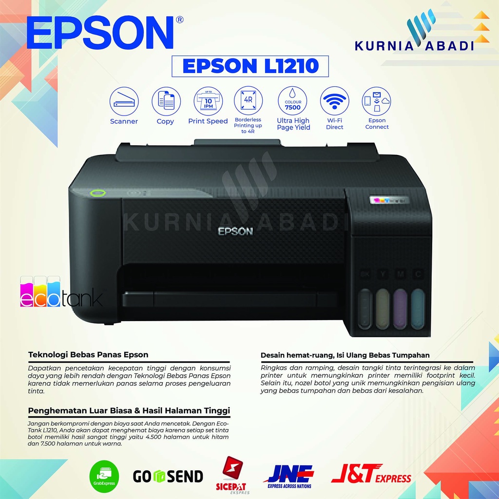 Jual Epson EcoTank Printer L1210 Ink Tank Printer | Shopee Indonesia