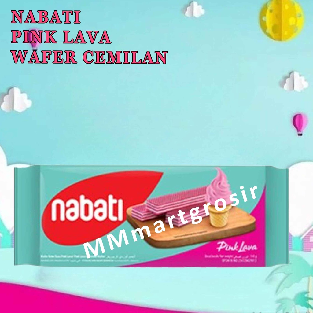 Jual Nabat Wafer / Wafer Cream Lapis / Wafer Rasa Pink Larva / 100gr ...