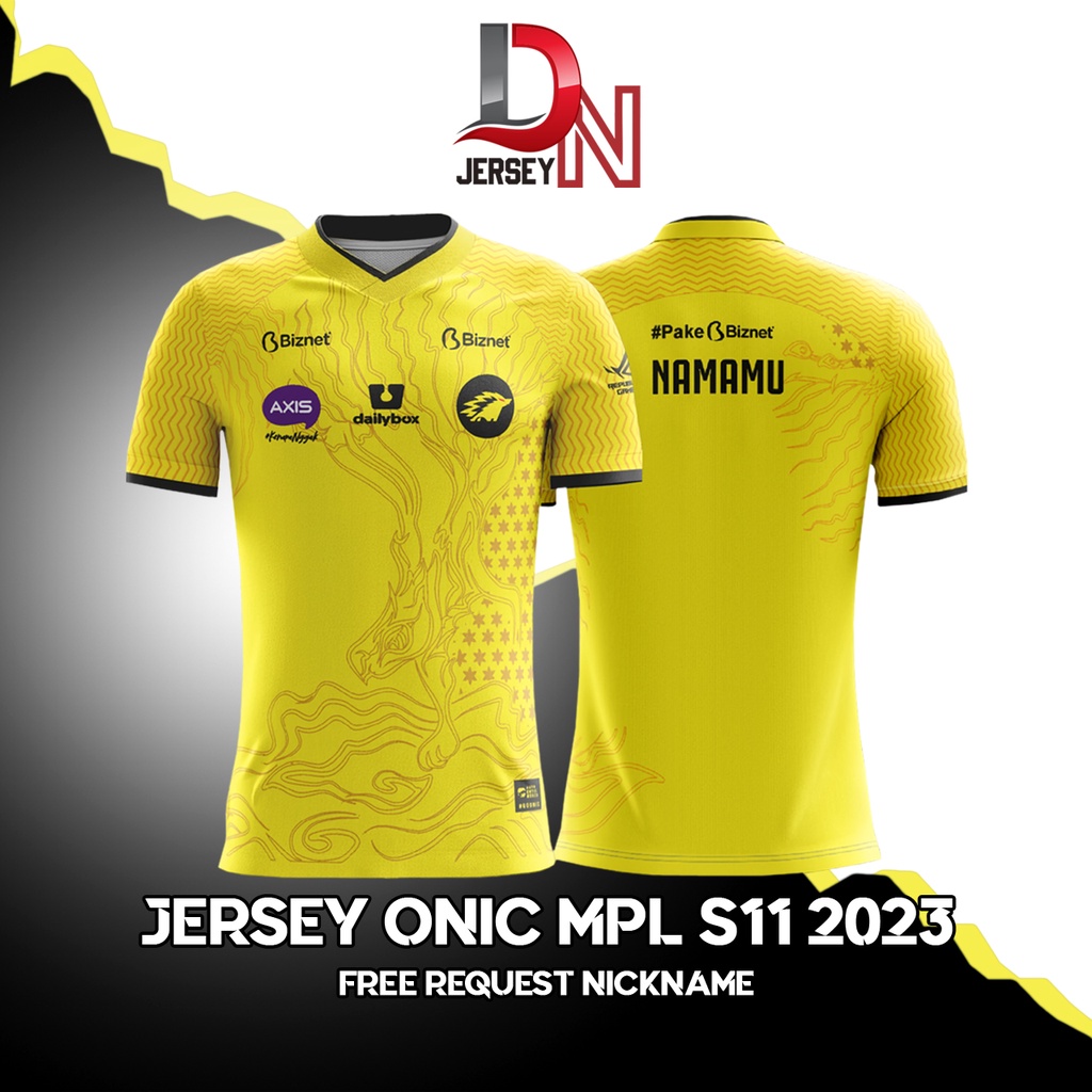 Jual JERSEY Baju Kaos ONIC ID 2023 TERBARU MPL S11 (gratis custom ...