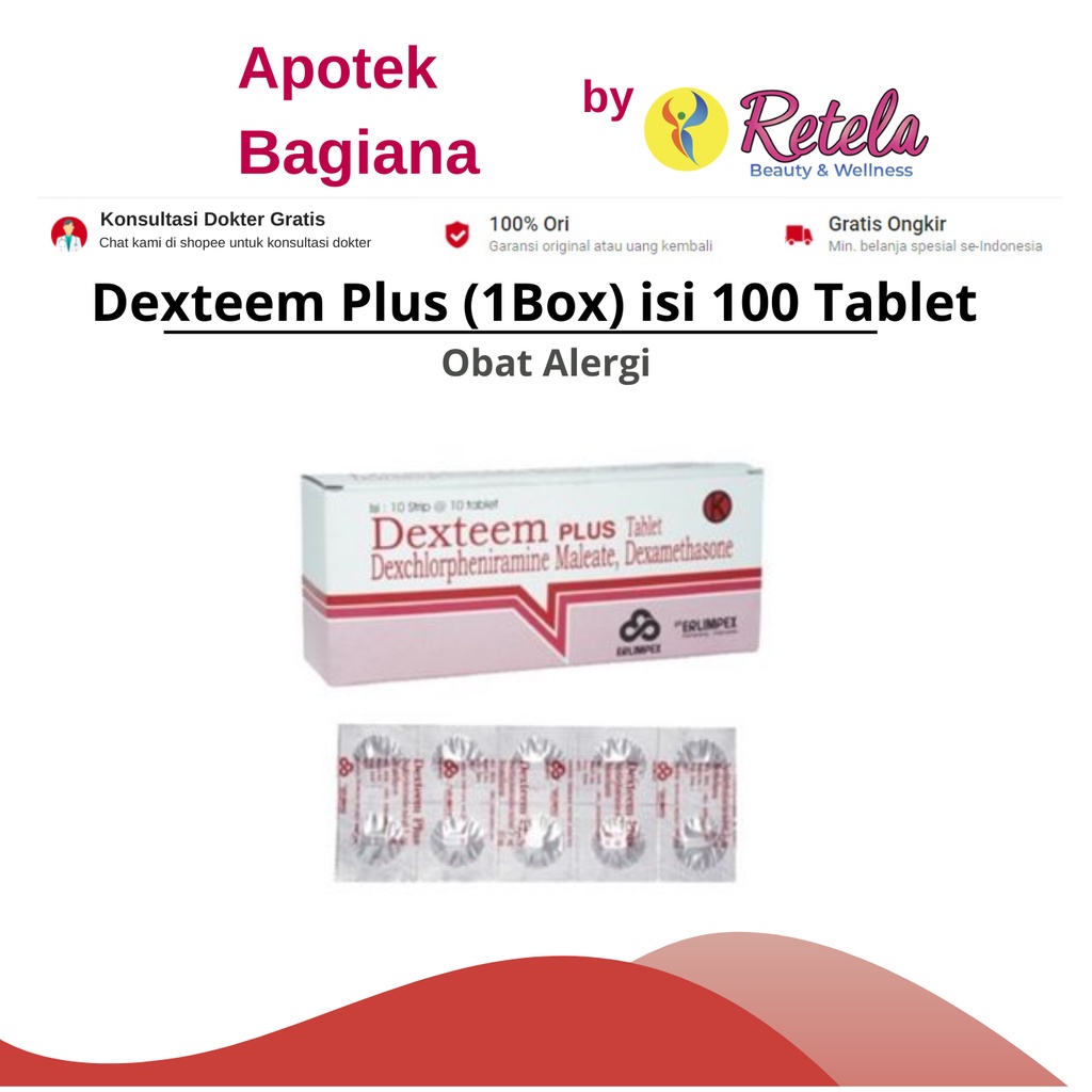 Jual Dexteem Plus 1 Strip 10 Tablet | Shopee Indonesia