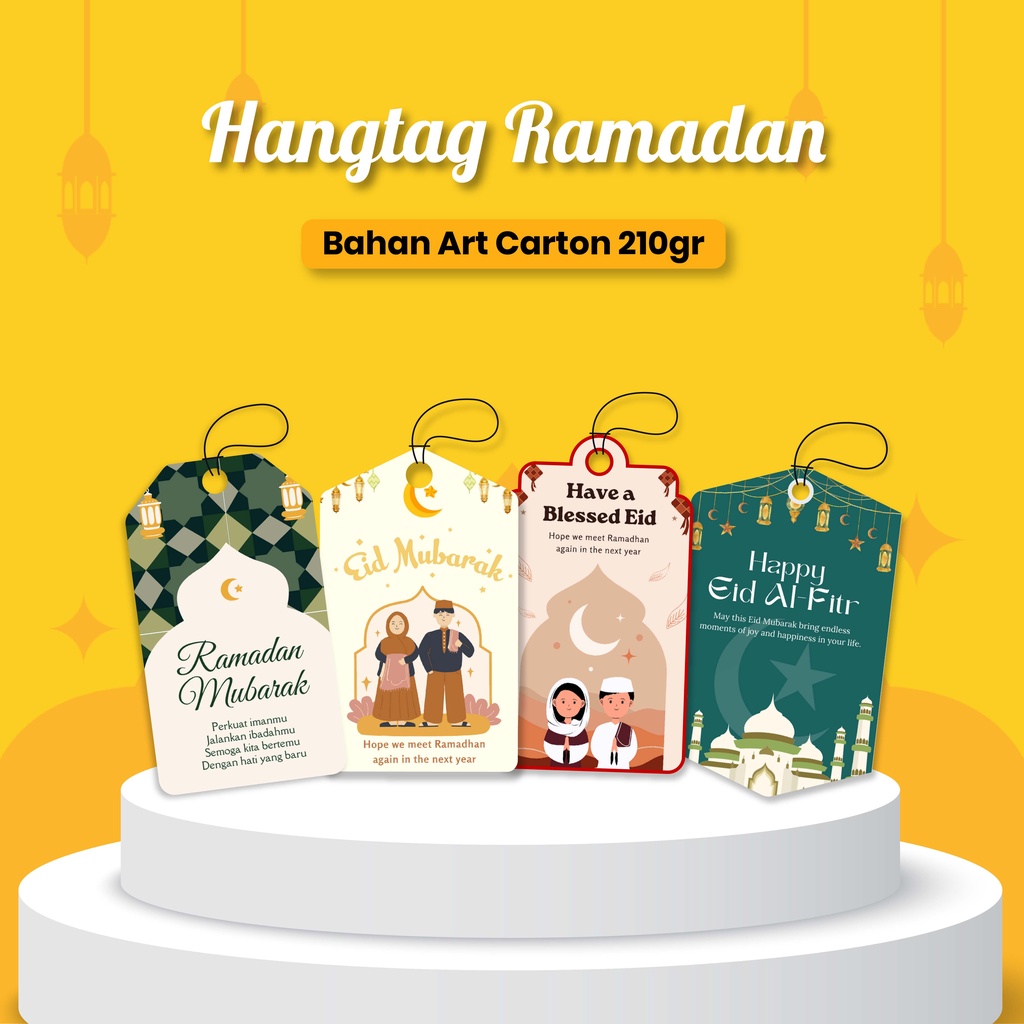 Jual hang tag lebaran / hangtag idul fitri / hang tag hampers lebaran ...