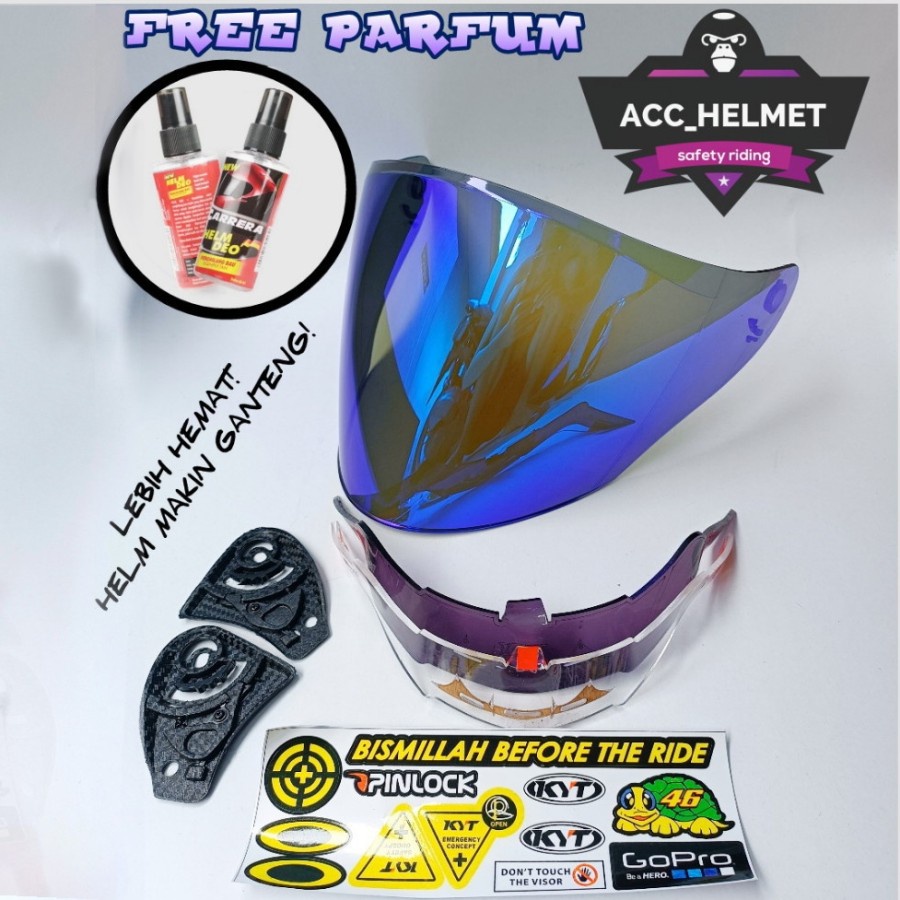 Jual PAKET GANTENG!!! | VISOR + SPOILER KYT GALAXY, DJ MARU, INK CENTRO ...