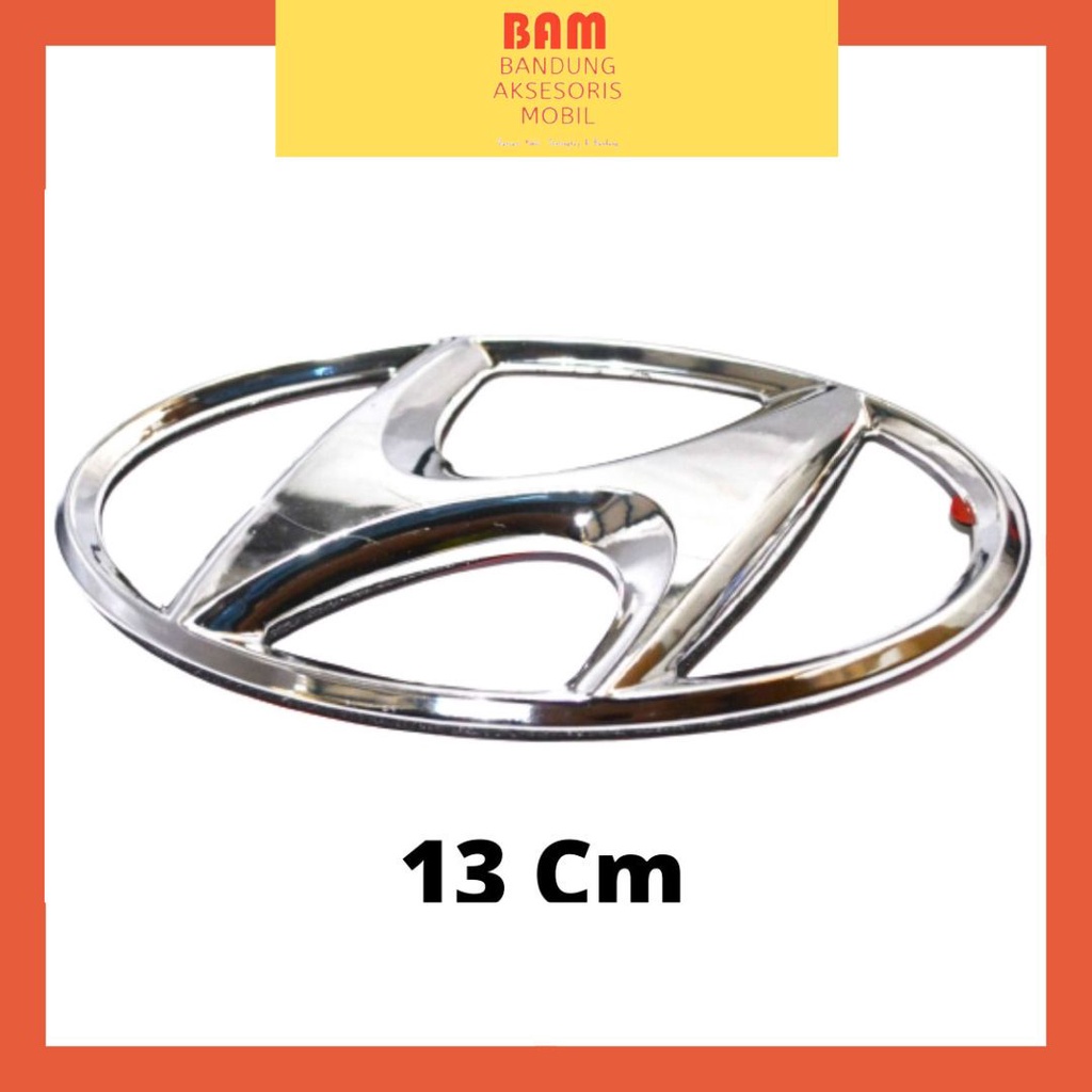 Jual Emblem Logo Mobil Hyundai 13x6.5 CM | Shopee Indonesia