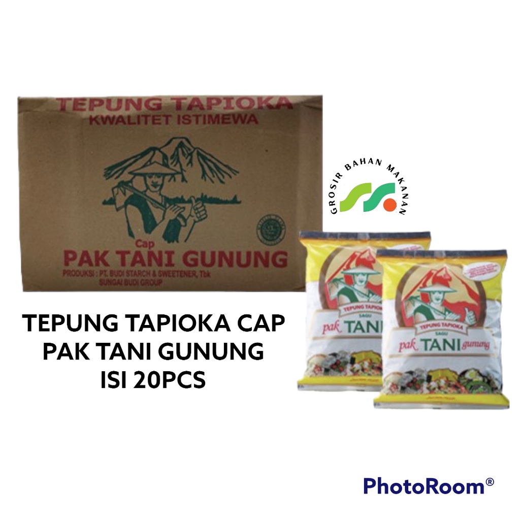 Jual TAPIOKA TANI GUNUNG 500GR PER DUS ISI 20PCS | Shopee Indonesia