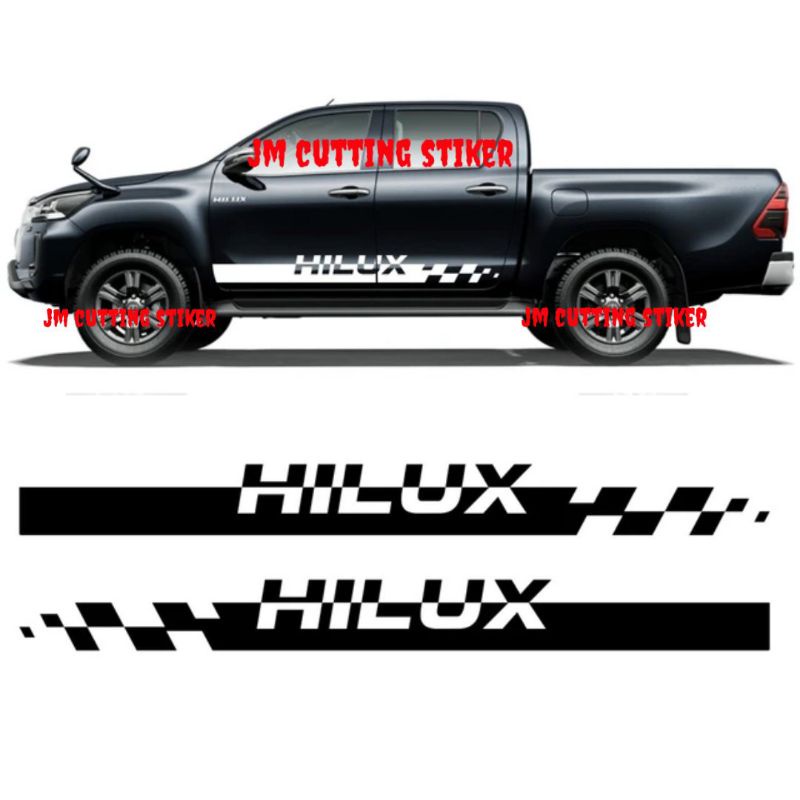 Jual Stiker list mobil hilux sticker body mobil hilux cutting stiker ...